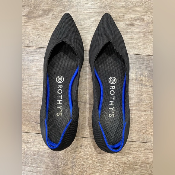 Rothy's | Shoes | Rothys Black The Point Flats | Poshmark